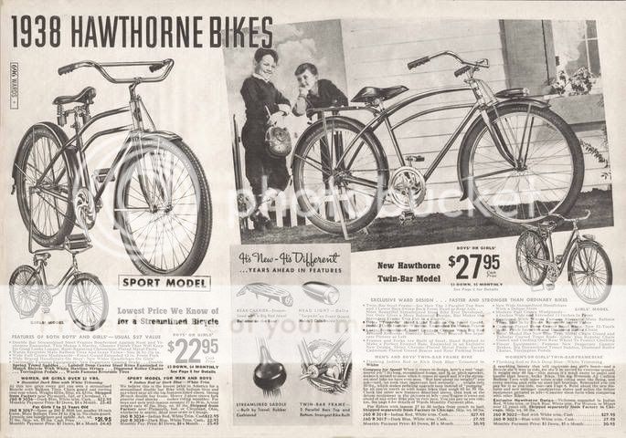 38 Hawthorne Twin Bar 5 Bar Monark FORKIN AROUND | Rat Rod Bikes ...