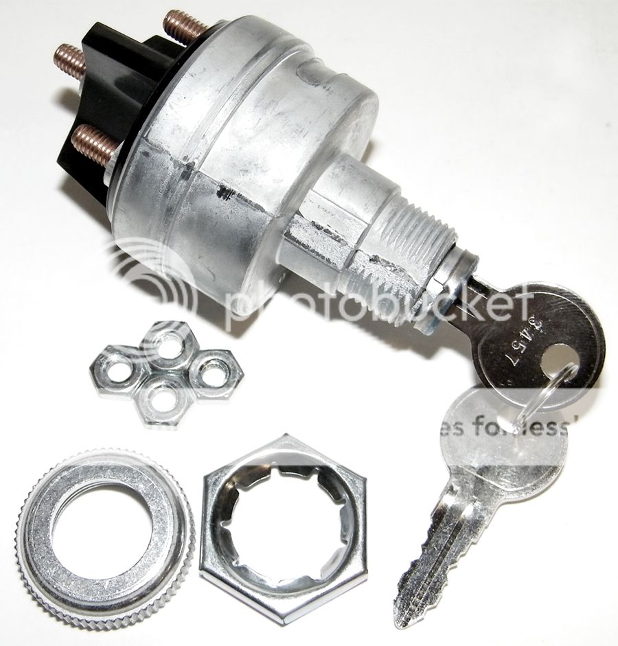 VTG STYLE UNIVERSAL IGNITION SWITCH W/ 2 KEYS HOT RAT ROD STREET CUSTOM ...