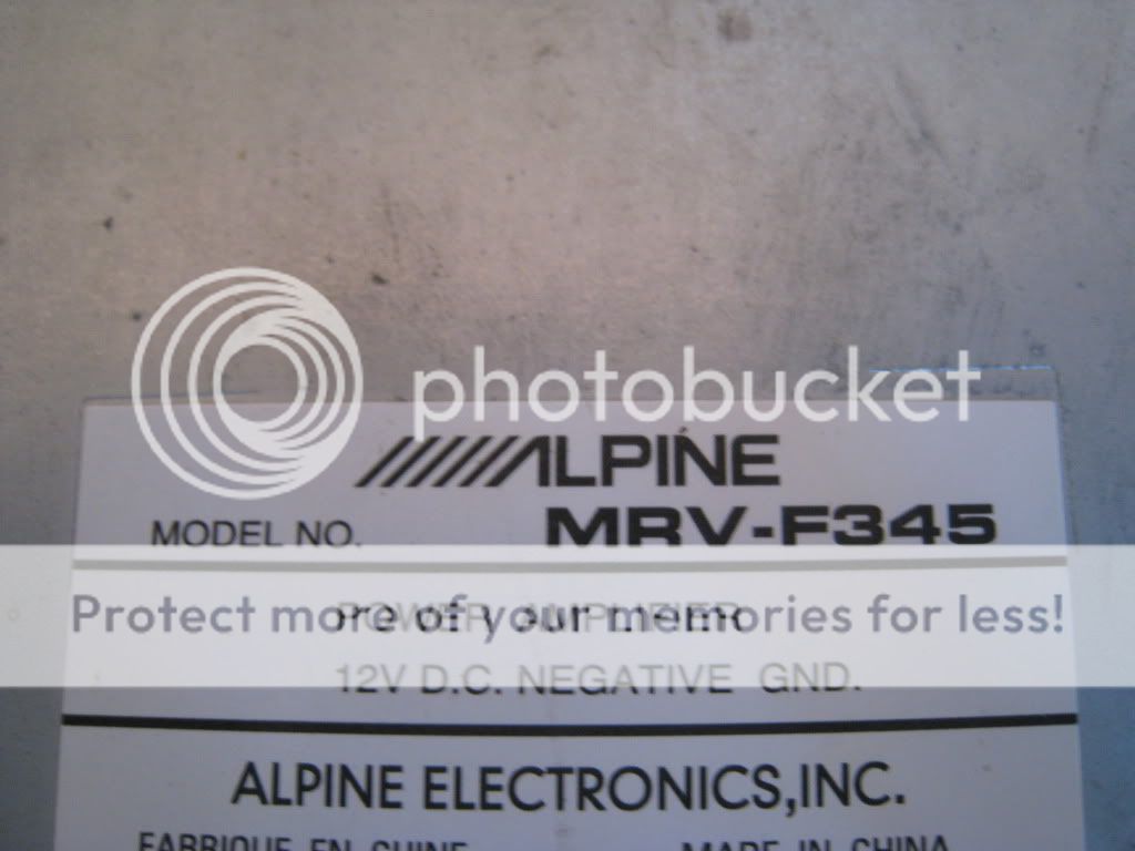 F/S: *CHEAP PRICE* ALPINE MRV F345 4-CHANNEL L@@K | DIYMobileAudio.com ...